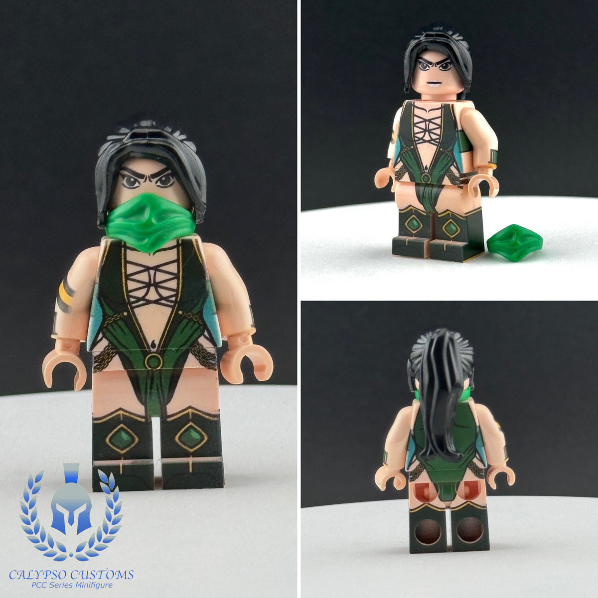 Calypso Customs Mortal Kombat Jade Custom Printed PCC Series Minifigure