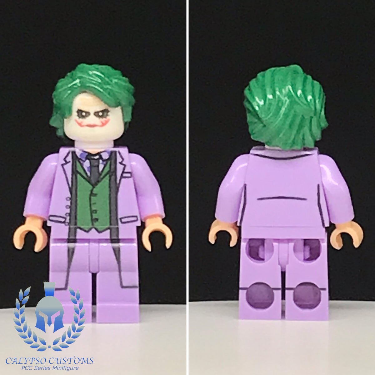 Calypso Customs Dark Knight Joker Lavender Custom Printed PCC Series Minifigure