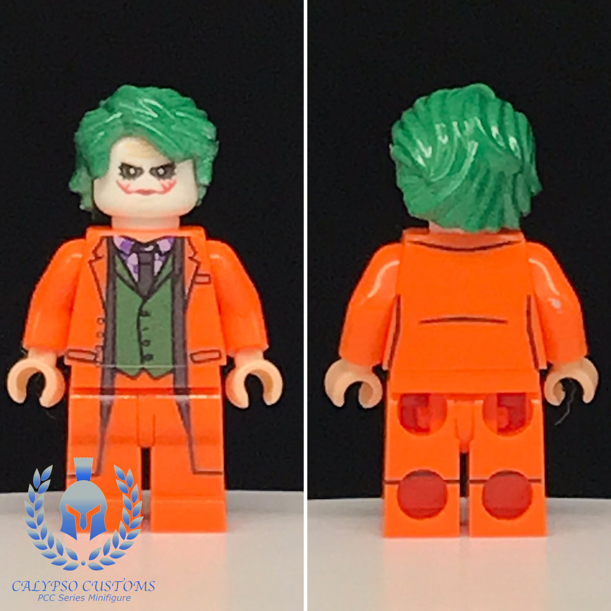 Calypso Customs Dark Knight Joker Orange Custom Printed PCC Series Minifigure