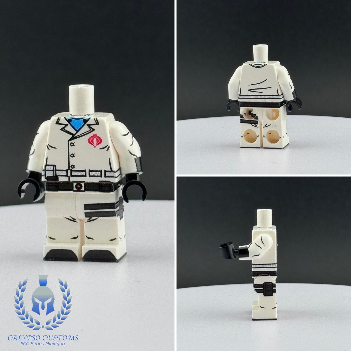 Calypso Customs Custom Printed Cobra Commander White Uniform PCC Series ...