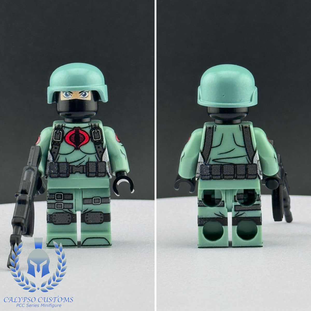 Calypso Customs G.I. Joe Cobra Female Jungle Trooper Custom Printed PCC ...