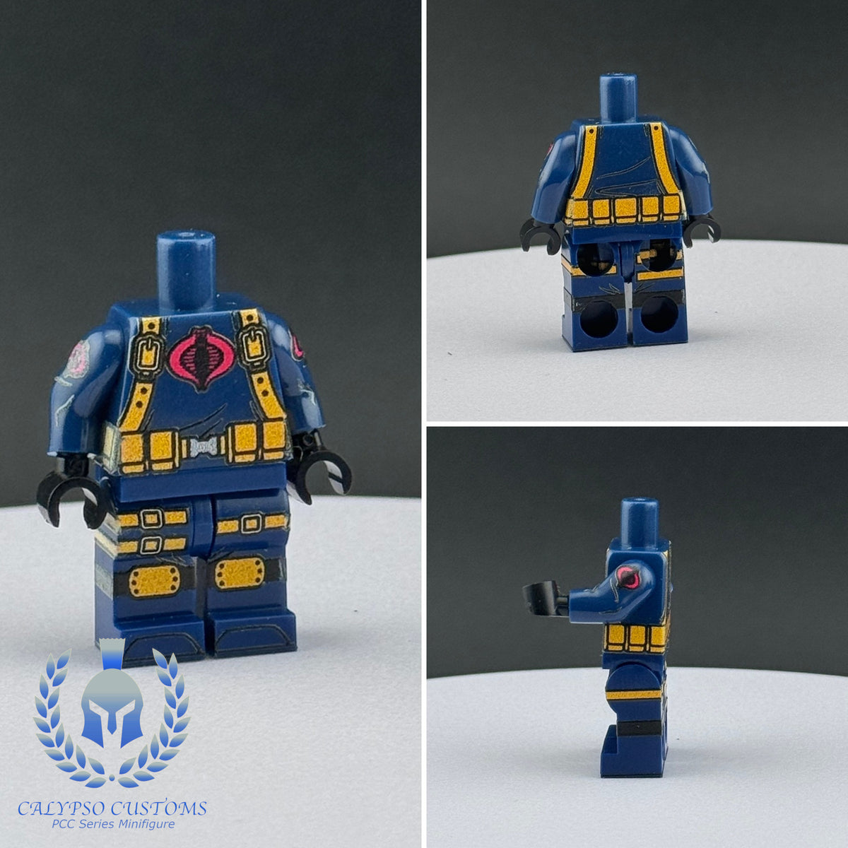 Calypso Customs Custom Printed G.I. Joe Cobra Dark Blue Trooper V2 ...