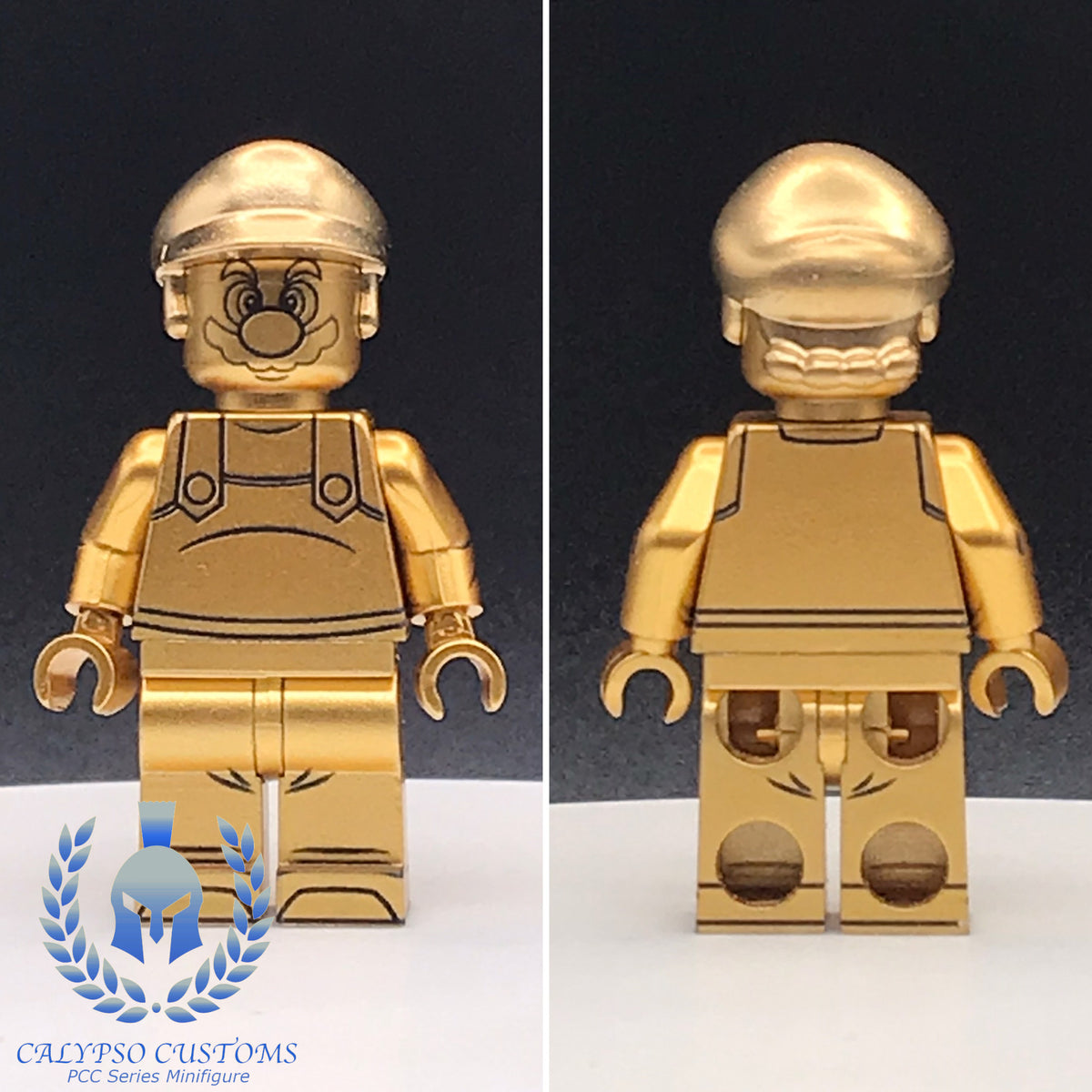 Calypso Customs Golden Mario Custom Printed PCC Series Minifigure