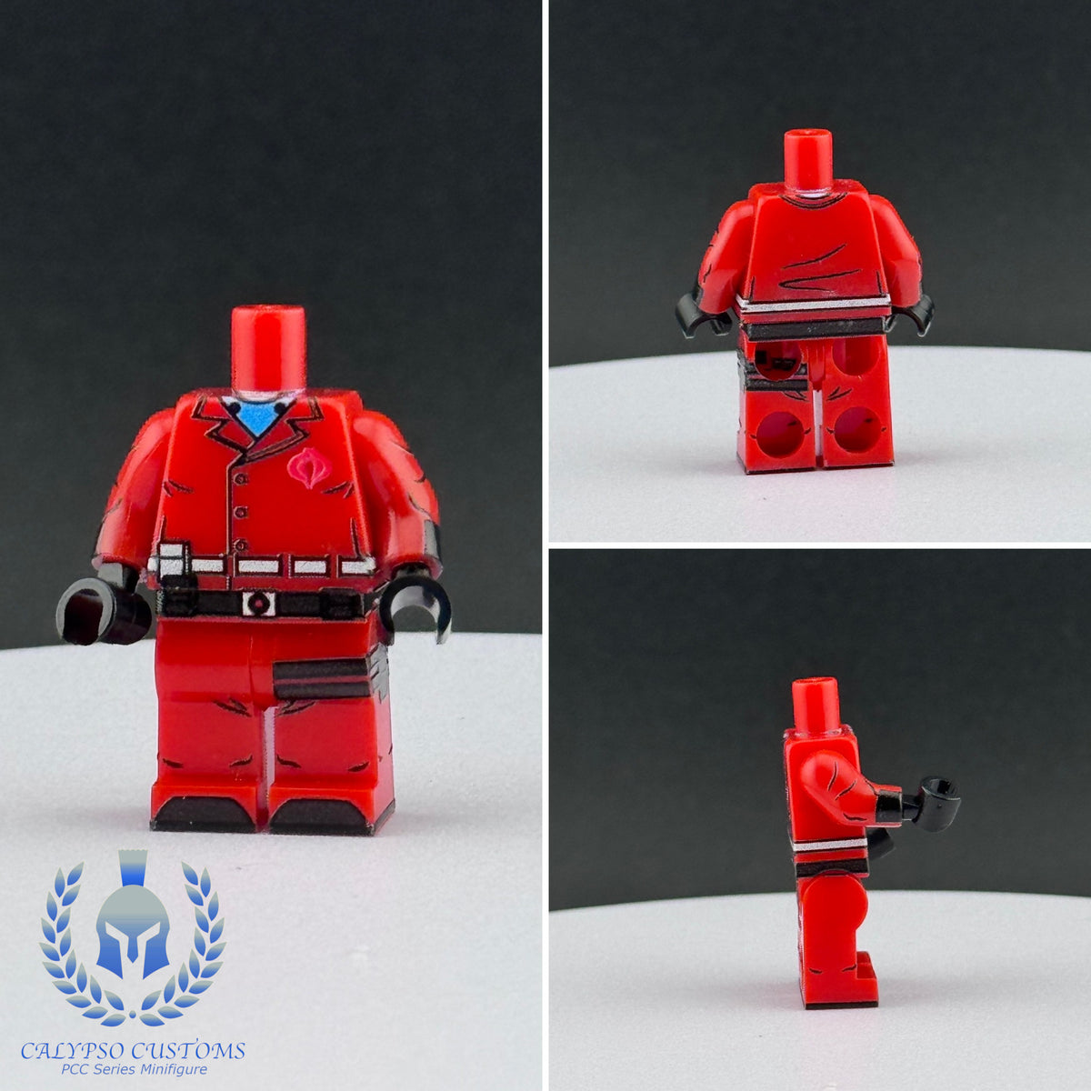 Calypso Customs Custom Printed Cobra Commander Red Uniform PCC Series ...