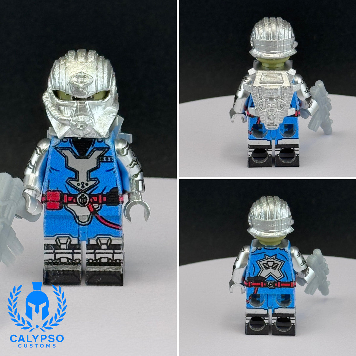 Calypso Customs G.I Joe Cobra Armoed Cobra Commander Custom Printed PCC ...