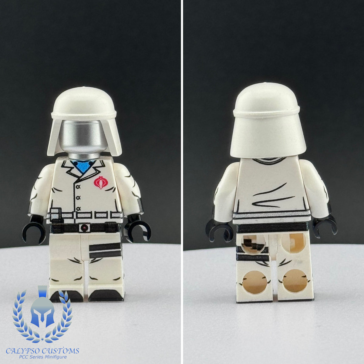 Calypso Customs G.I. Joe White Cobra Commander Custom Printed PCC ...