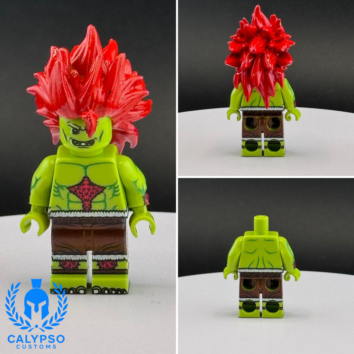 Calypso Customs Blanka SF Custom Printed PCC Series Miniature