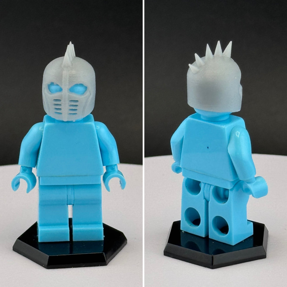 Calypso Customs Custom 3D Printer MOTU Lodar Helmet Gray Miniature Piece