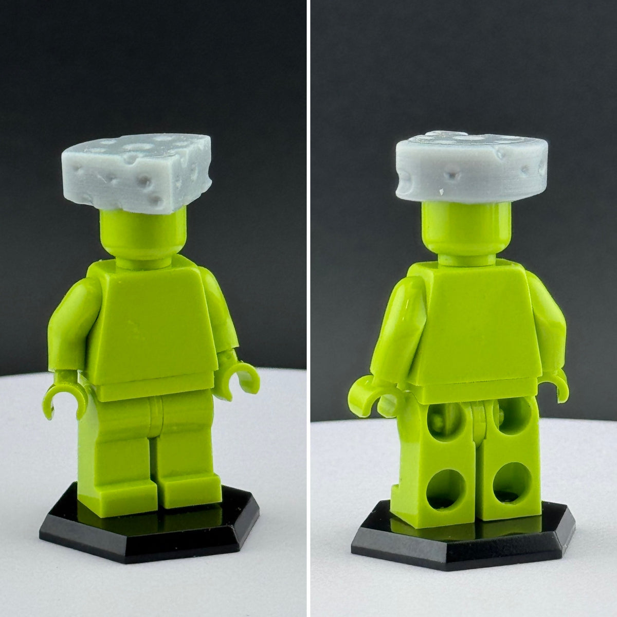 Calypso Customs Custom 3D Printed Packer Cheese Hat Miniature Piece