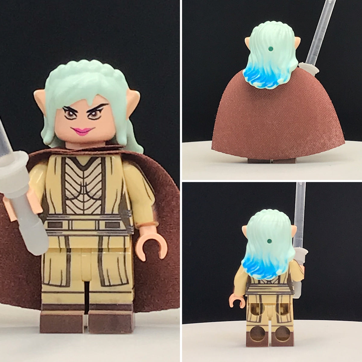 Calypso Customs 1-1 Elven Jedi Knight PCC Series Minifigure