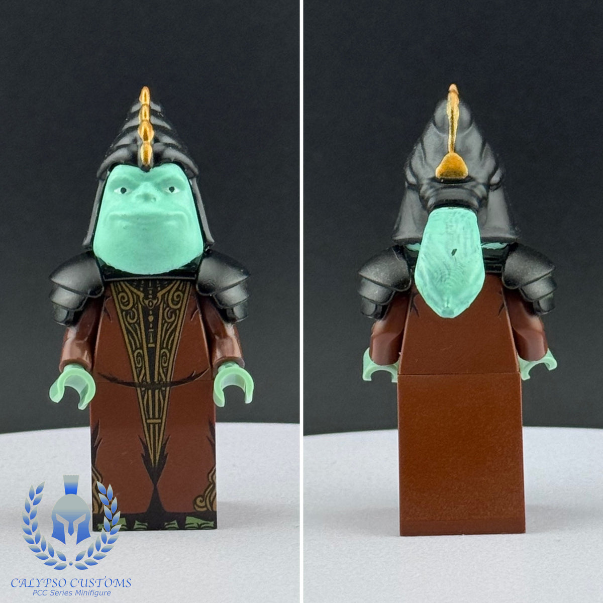 Calypso Customs Boss Nass Gungan Custom Printed PCC Series Miniature