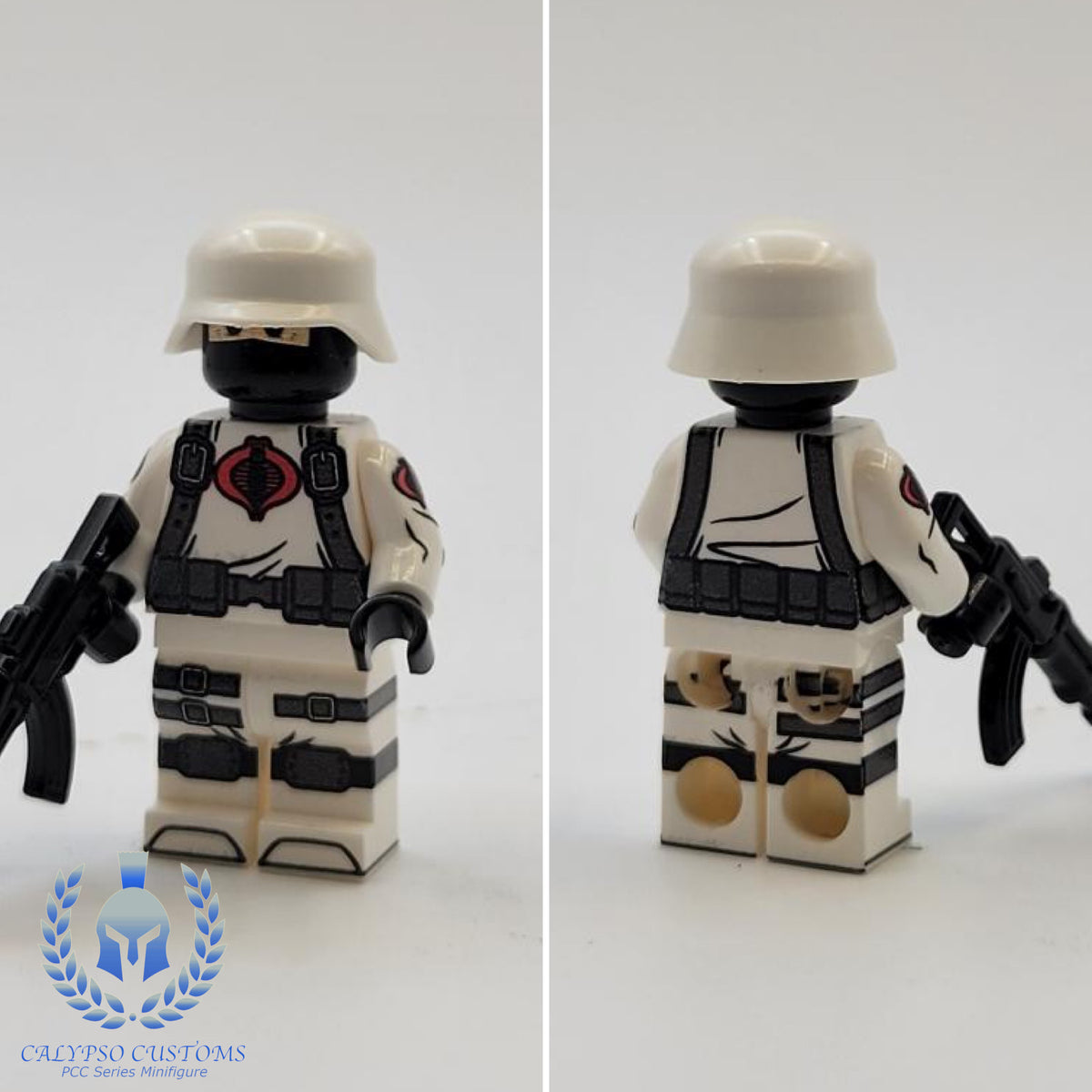 Calypso Customs G.I. Joe White Cobra Officer Custom Printed PCC Series ...