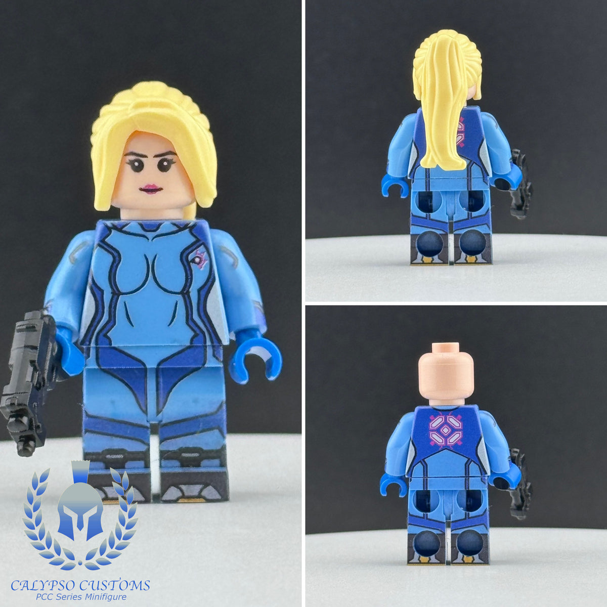 Calypso Customs Zero Suit Samus Custom Printed PCC Series Minifigure