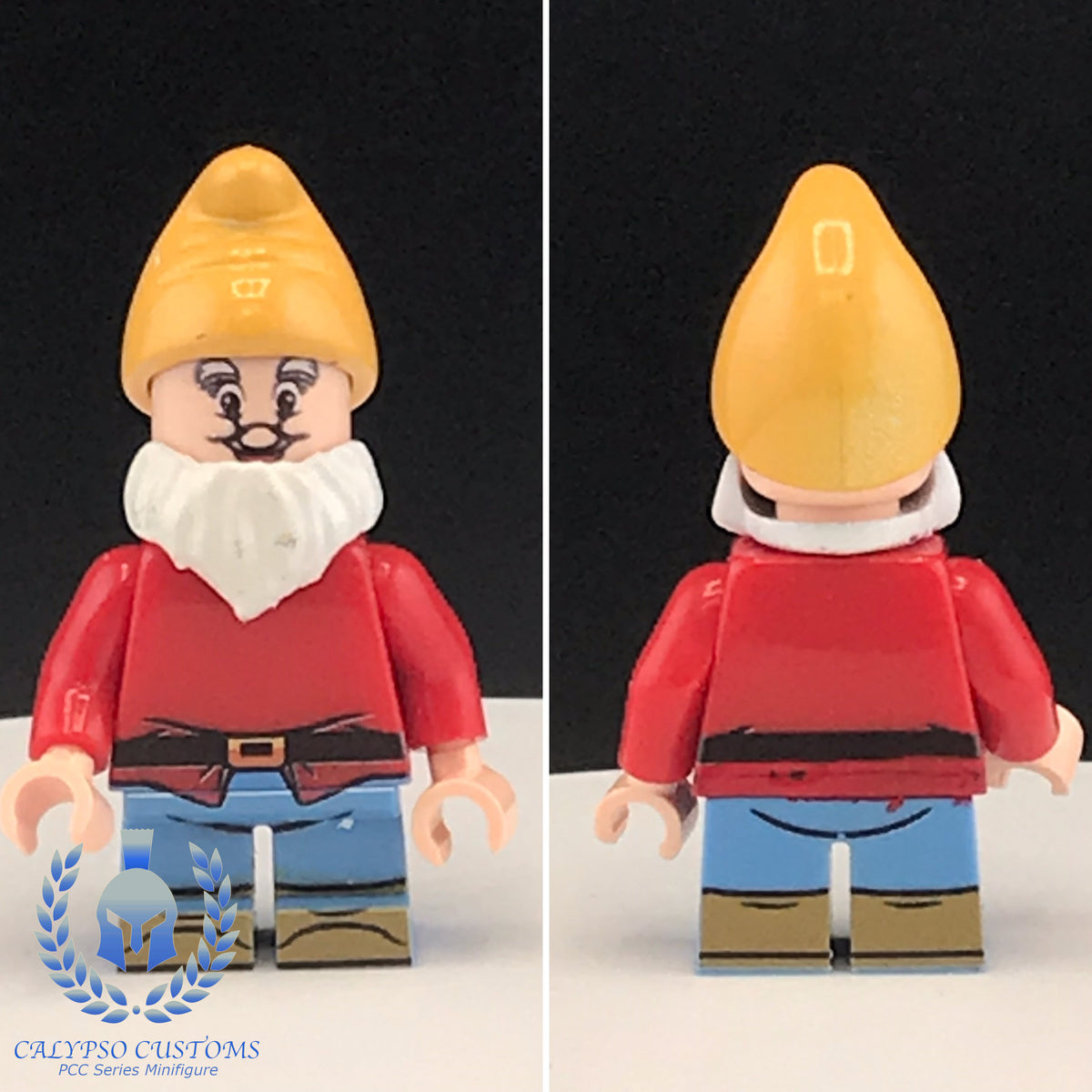 Calypso Customs Dwarf: Happy Custom Printed PCC Series Minifigure
