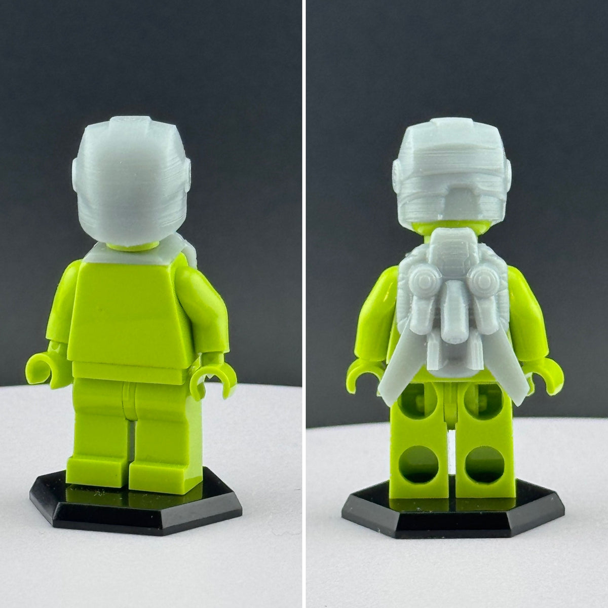 Calypso Customs Custom 3D Printed Target Helmet & Jetpack Miniature Pieces