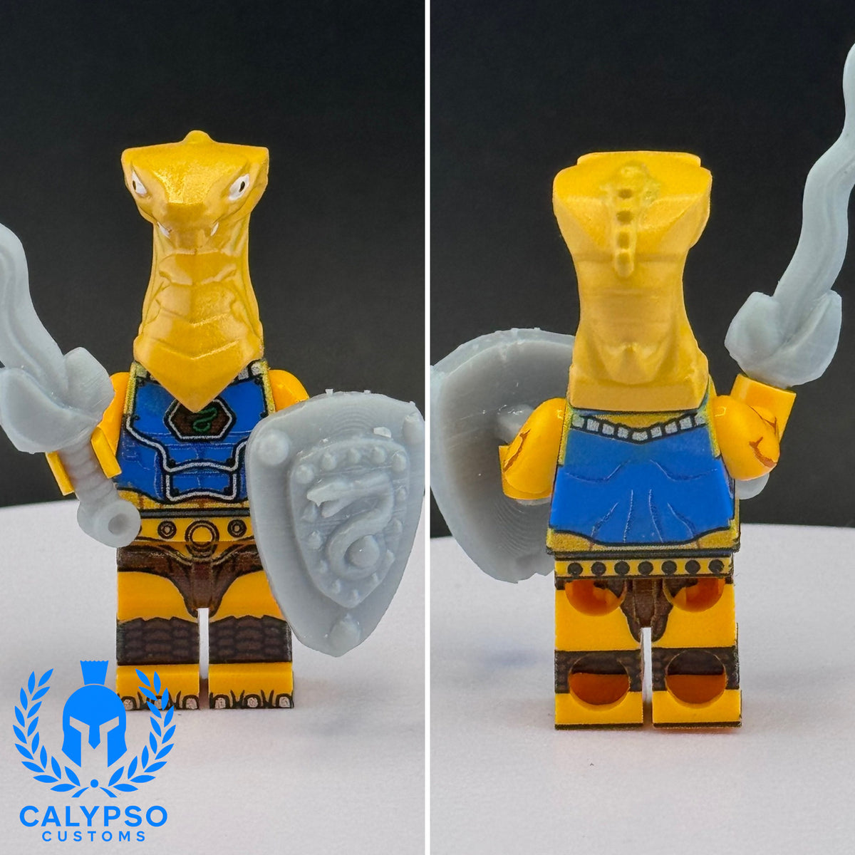 Calypso Customs MOTU Snake-Man Custom Printed PCC Series Miniature