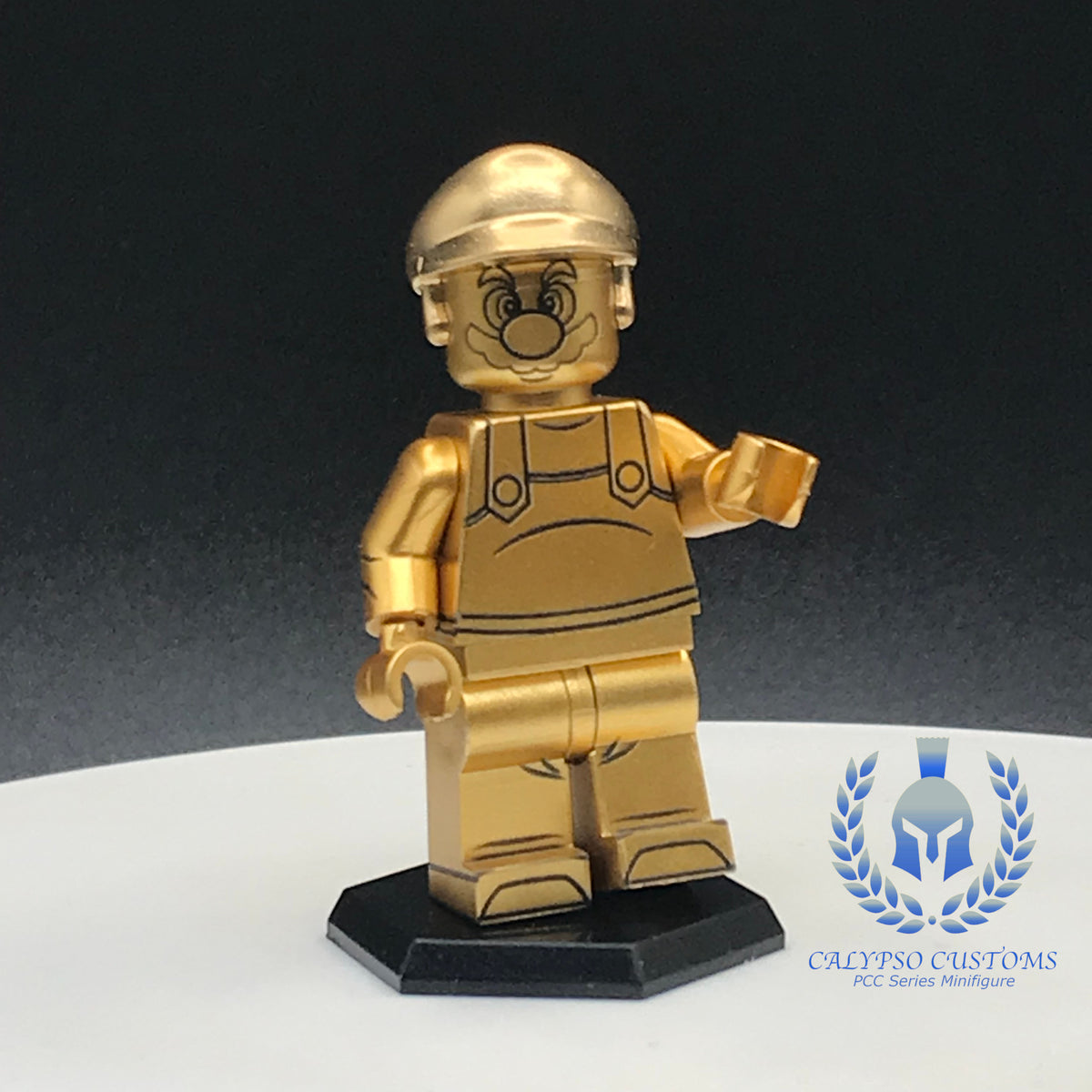 Calypso Customs Golden Mario Custom Printed PCC Series Minifigure