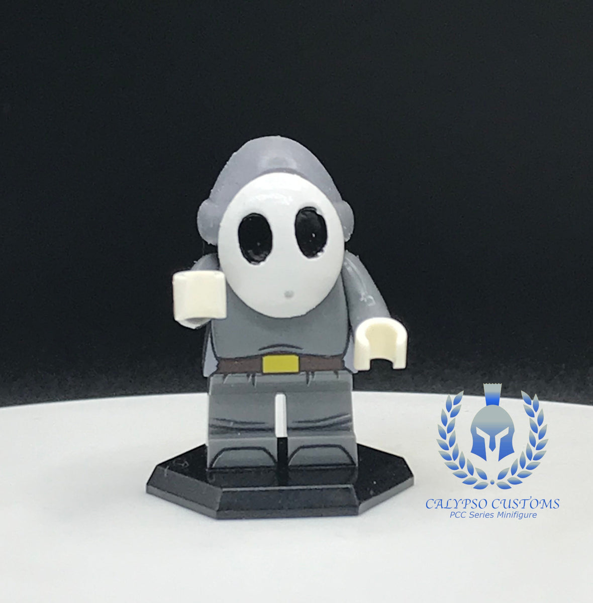 Calypso Customs Shy Guy Grey Custom Printed PCC Series Minifigure