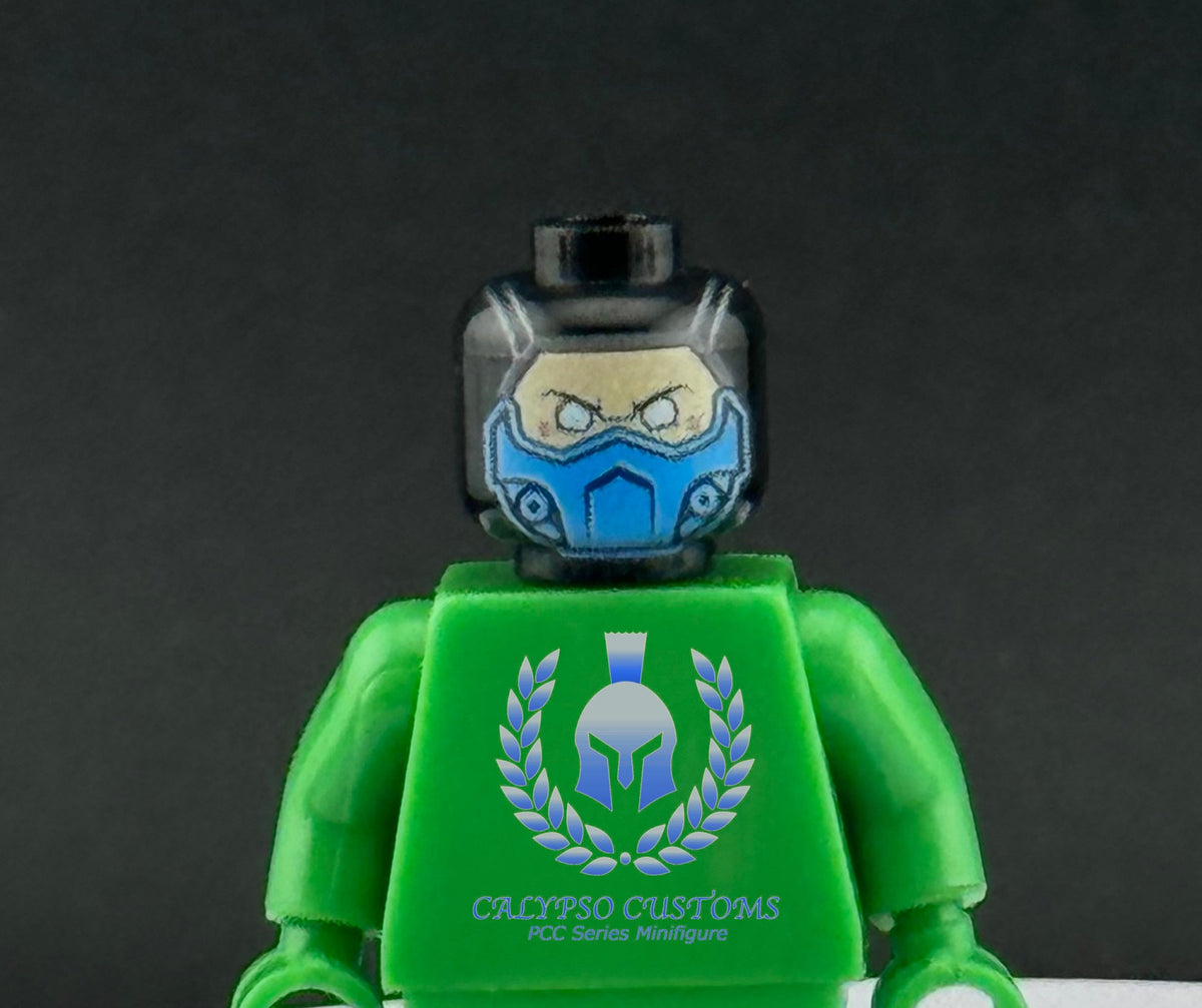 Calypso Customs Mortal Kombat Sub-Zero Mask Printed Miniature Head