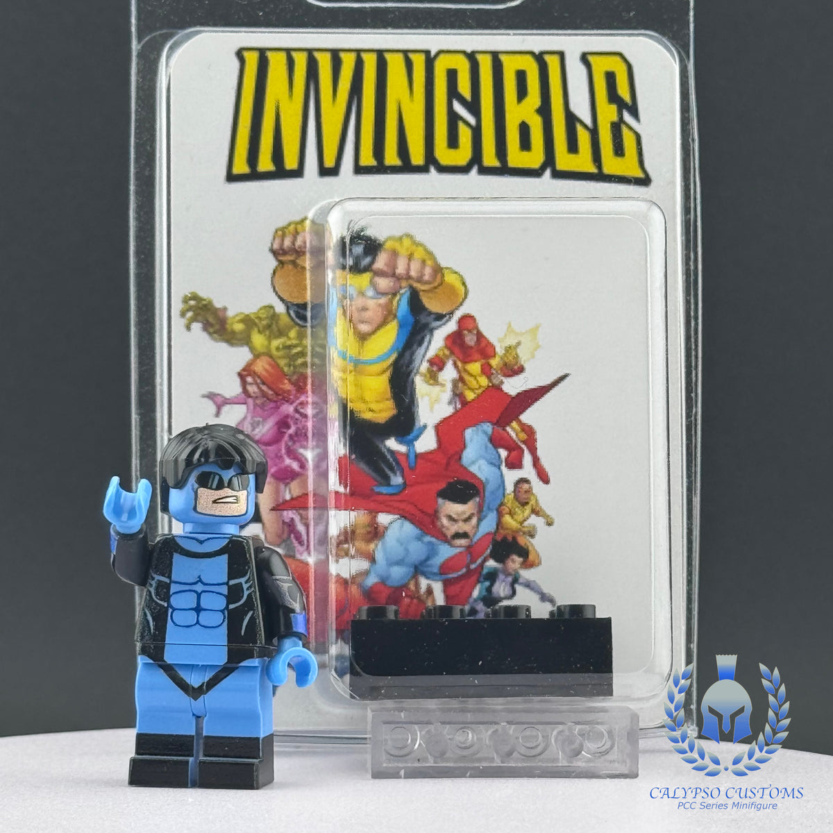 Calypso Customs Blue Suit Invincible Custom UV Printed PCC Series Miniature