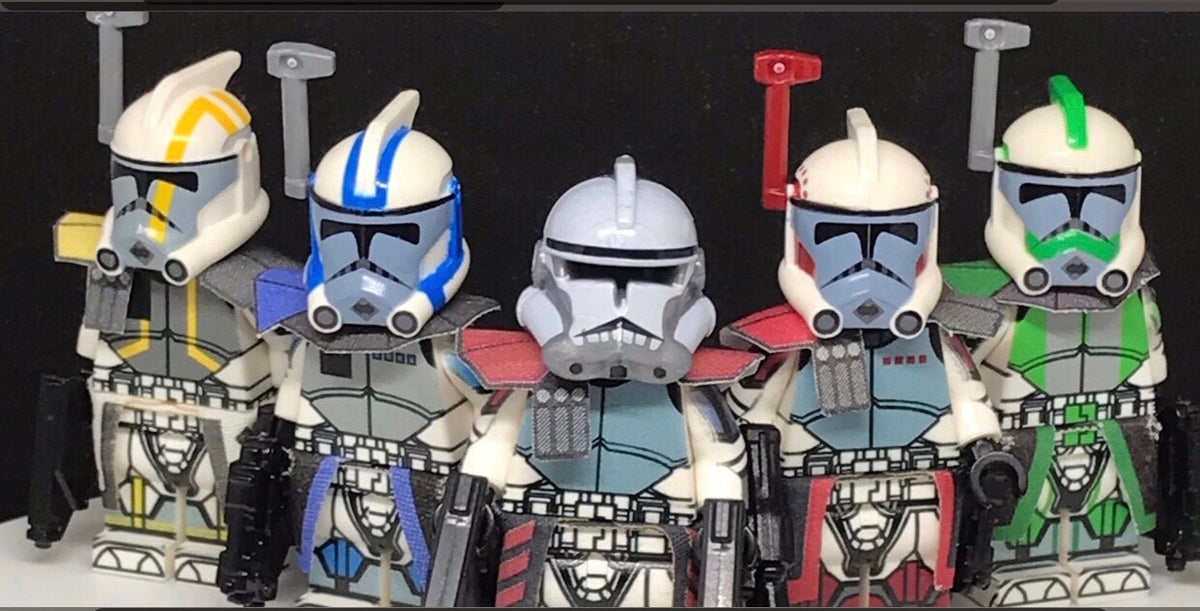 Calypso Customs Clone Arc Commanders Set Custom Printed PCC Series ...