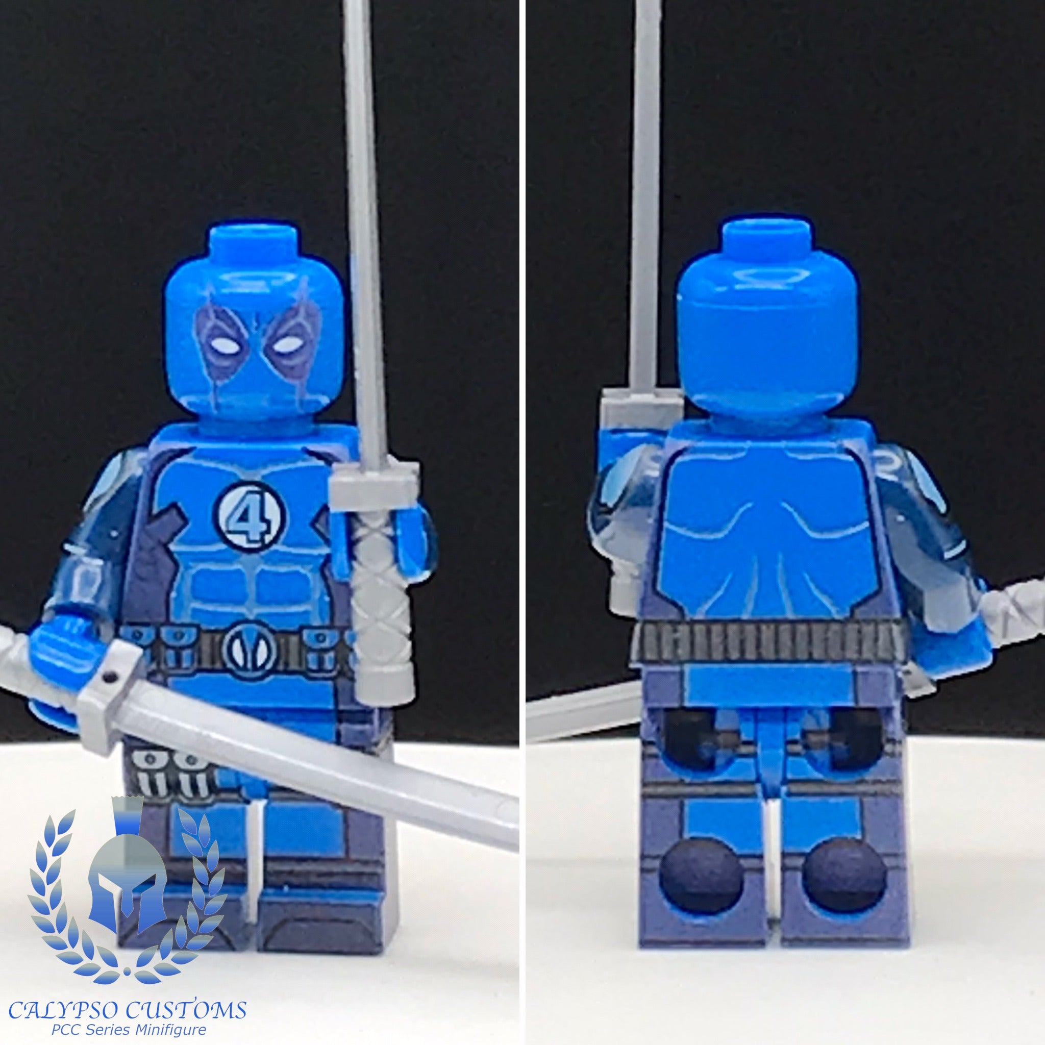 Calypso Customs Fantastic 4 Deadpool Custom Printed PCC Series Minifigure