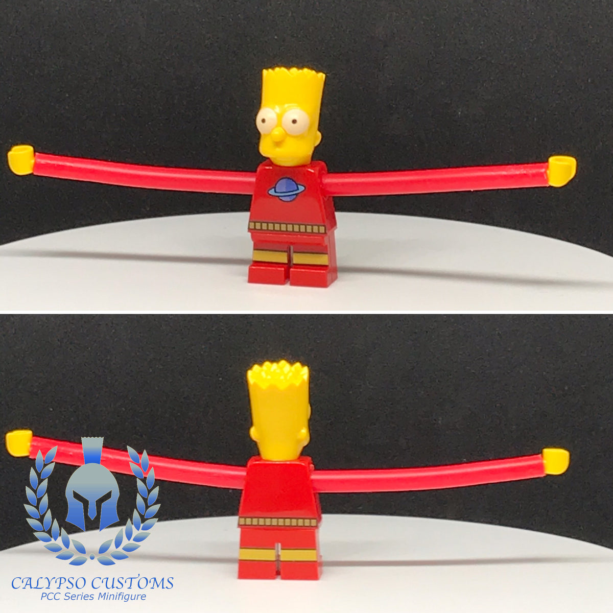Calypso Customs Simpsons Stretch Bart Custom Printed PCC Series Minifigure