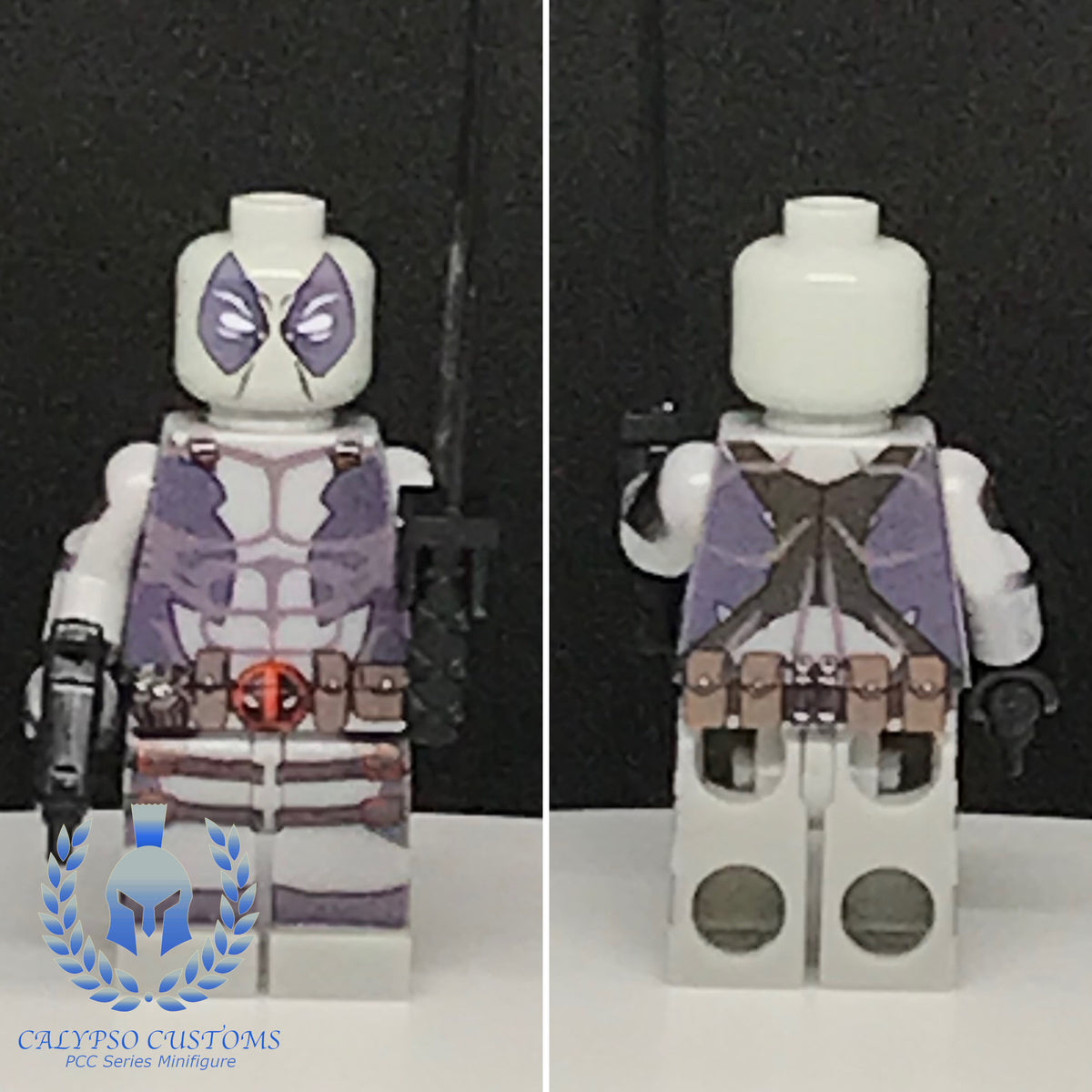 Calypso Customs X-Factor Deadpool Custom Printed PCC Series Minifigure
