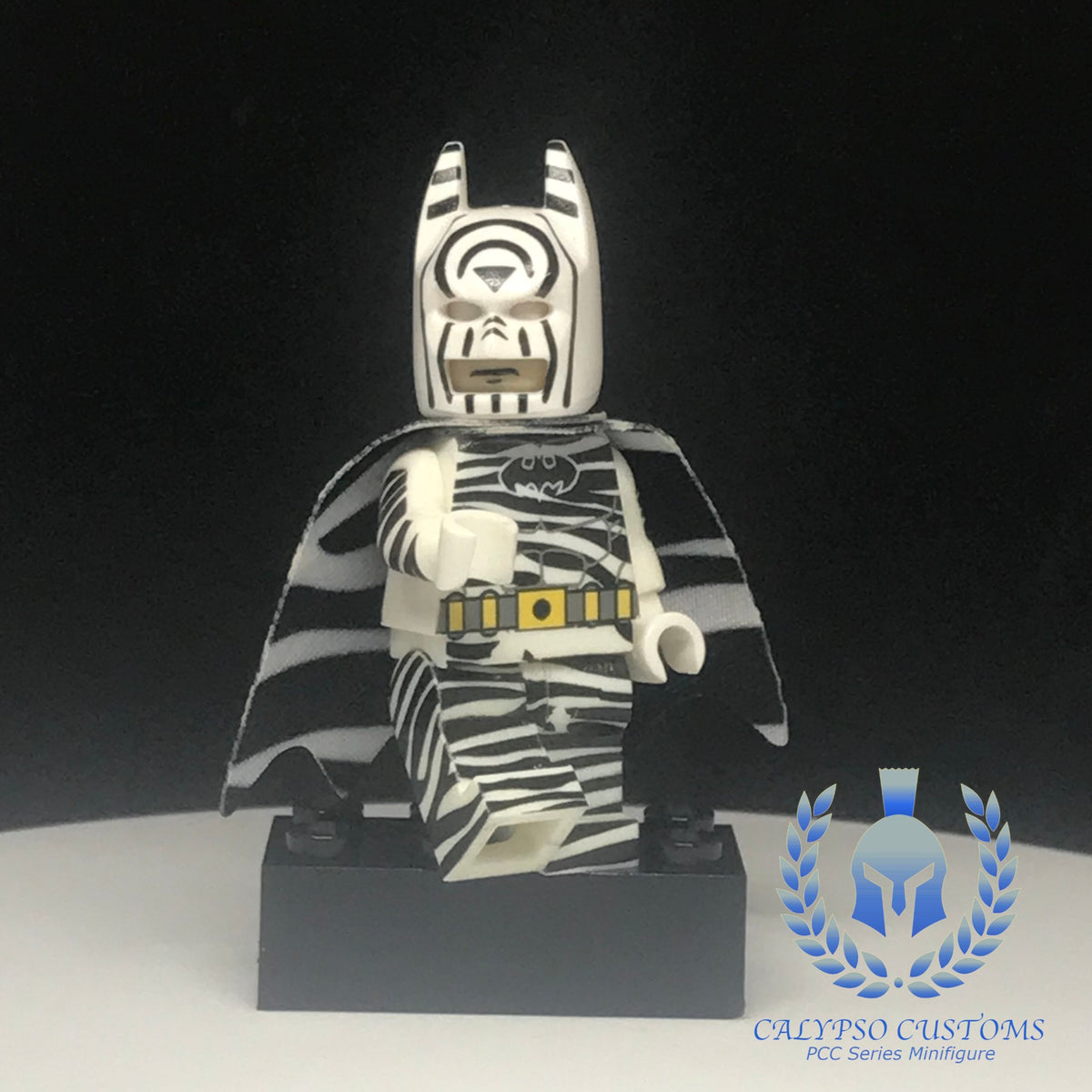 Calypso Customs Zebra Batman Custom Printed PCC Series Minifigure